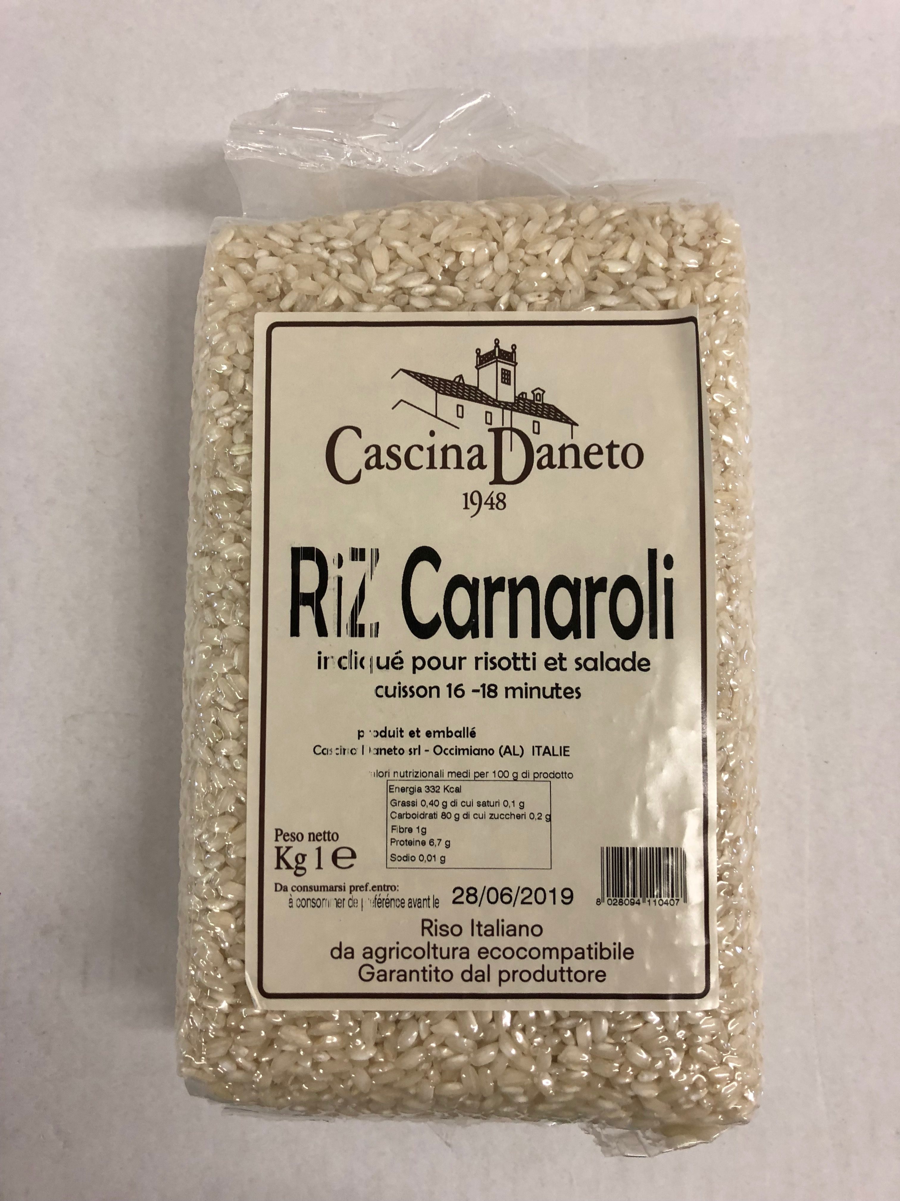 Riz a risotto Carnaroli 1 Kg VDS - Palmiloire